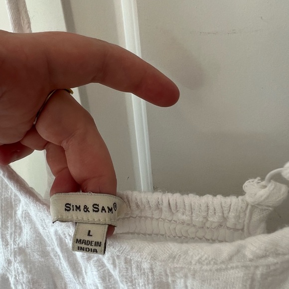 Sim & Sam | Dresses | Sim And Sam White Flowy Mini Dress | Poshmark